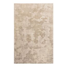 Teppich HOMIE LIVING "Sienna", beige, B:70cm H:20mm L:140cm, Polyester, Teppiche, Teppich, Hochflor, Microfaser, uni, weich & kuschelig, Wohnzimmer, Schlafzimmer