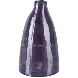 Dekovase CREATIV HOME "Vase", aubergine, H:20cm &Oslash;:11,5cm, Vasen, mit durchbrochenem Design