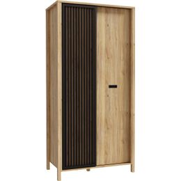 Kleiderschrank FORTE, B:97cm H:200,3cm T:52,7cmmauvella eiche, Holzwerkstoff, Jugendzimmer, Schr&auml;nke, "Jytana", B/H/T 97/200,3/52,7 cm inklusive
