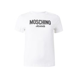 Moschino Jeans T-Shirt Damen Gr&ouml;&szlig;e L schwarz / wei&szlig;
