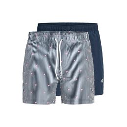 Jack & Jones Jack & Jones Badeshorts 'JPSTMAUI' Herren Gr&ouml;&szlig;e XL blau / rosa / wei&szlig;