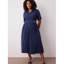 Trendyol Curve Kleid Damen Gr&ouml;&szlig;e 46 indigo Winterkleid