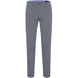 Chinohose Cinque "CIBRODY", Herren, Gr. 56, N-Gr, blau, Web, Obermaterial: 97% Baumwolle, 3% Elasthan, slim fit lang, Hosen Chinohose, modisches Strukturmuster
