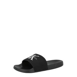 Calvin Klein Pantolette 'ESS' Damen Gr&ouml;&szlig;e 36 grau / schwarz / wei&szlig;