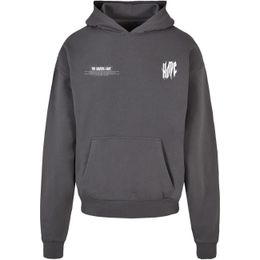 Kapuzenpullover Merchcode "Merchcode Hope Wings Hoody", Herren, Gr. L, magnet, 100% Baumwolle, mehrfarbig, oversize, ohne Ausschnitt, Pullover Kapuzenpullover