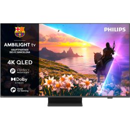 Philips QLED-Fernseher "43PUS8600/12", Energieeffizienz: F (A-G), schwarz, 43, Fernseher