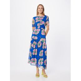 Warehouse Kleid Damen Gr&ouml;&szlig;e 38 blau / jade / pink / schwarz Winterkleid