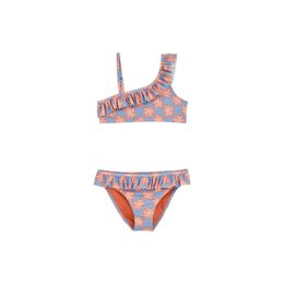 WE Fashion Bikini M&auml;dchen Gr&ouml;&szlig;e 98/104 hellblau / orange / hellorange