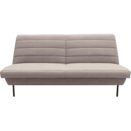 2-Sitzer "LOOKS IX", beige (beige, braun), B:185cm H:92cm T:103cm, 70% Polyester (recycelt), 30% Polyester, LOOKS by Wolfgang Joop, Sofas, Quersteppung, ohne Armlehnen
