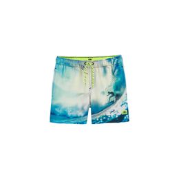 WE Fashion Badeshorts Jungen Gr&ouml;&szlig;e 98/104 hellblau / mischfarben