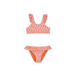WE Fashion Bikini M&auml;dchen Gr&ouml;&szlig;e 122/128 orange / pink
