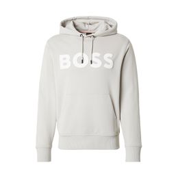 BOSS Sweatshirt Herren Gr&ouml;&szlig;e S hellgrau / wei&szlig;