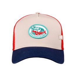 Trucker Cap COASTAL "Coastal Trucker Cap HFT Mimik Sandylane", Herren, Gr. onesize, sand, navy, 60% Polyester, 40% Baumwolle, Caps