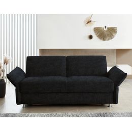 Schlafsofa Bali "LINA, Dauerschlaffunktion, 140 u. 160 er Breiten", grau (anthrazit), B:234cm H:14cm, 100% PES, Sofas, Schlafsofa, durchgehender Lattenrost mit 6-facher H&auml;rtegradregulierung