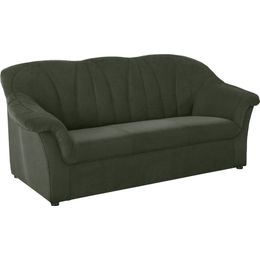 3-Sitzer DOMO collection "Pegnitz f&uuml;r kleine R&auml;ume, Breite 185cm", gr&uuml;n, B:185cm H:82cm T:82cm, 100% Polyester, Sofas, zeitlos, elegante Armlehnen, komfortabel