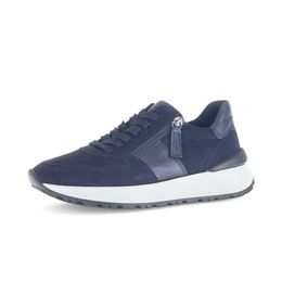 Sneaker Gabor "Sneaker low", Herren, Gr. 40, blau, Schuhe Sneaker