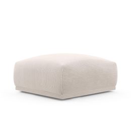 Hocker Trendmanufaktur "Braga, mit hochwertigem Kaltschaum, quadratisch, in Cord erh&auml;ltlich", beige (sand), B:85cm H:42cm T:85cm, 88% Polyester, 12% Polyacryl, Hocker, Hocker, moderner Polsterhocker, 85/42/85 cm (B/H/T)