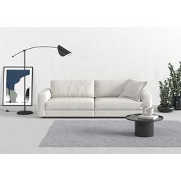Big-Sofa Trendmanufaktur "Bourbon Mega, bequem, viel Platz, Breite 264cm", silber (silber lining), B:264cm H:84cm T:126cm, 100% Polyester, Sofas, Big-Sofa, extra tiefe Sitzfl&auml;che, wahlweise mit Sitztiefenverstellung bestellbar