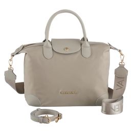 Valentino Handbags Henkeltasche VALENTINO BAGS "JOLLY RE", Damen, Gr. B/H/T: 15cm x 23cm x 32cm, ghiaccio, Lederimitat, Textil, Taschen, Damen Schultertasche, Umh&auml;ngetasche mit Logoschriftzug
