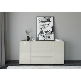 Sideboard "Reno", kaschmir matt lack, glas kaschmir glanz, B:182cm H:94cm T:42cm, Glas, Holzwerkstoff, SET ONE BY Musterring, Sideboards, Sideboard, Mit Gleitern und in verschiedenen Farben erh&auml;ltlich