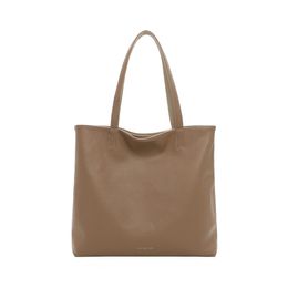 Emily & Noah Shopper EMILY & NOAH "Shopper E&N Eva", Damen, Gr. B/H/T: 39cm x 34cm x 14cm 0, grau (taupe 900), Polyurethan, Taschen Shopper