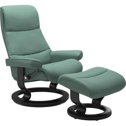 Relaxsessel stressless "View", gr&uuml;n (aqua gr&uuml;n paloma), B:82cm H:108cm T:81cm, Leder BATICK: BATICK ist ein leicht korrigiertes, durchgef&auml;rbtes und genarbtes M&ouml;belleder, bei dem die meisten Unebenheiten und Spuren in der Regel entfernt wurden.;Leder PALOMA: PALOMA ist ein durchgef&auml;rbtes Semianilin-M&ouml;belleder mit nat&uuml;rlicher Narbung.;ROHLEDER Stoff Q2 FARON: Ein fester zuverl&auml;ssiger Boucl&eacute; mit eine