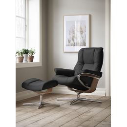 Relaxsessel stressless "Mayfair", schwarz (schwarz paloma), B:79cm H:102cm T:73cm, Leder PALOMA: PALOMA ist ein durchgef&auml;rbtes Semianilin-M&ouml;belleder mit nat&uuml;rlicher Narbung., Sessel, Relaxsessel, mit Cross Base, Gr&ouml;&szlig;e S, M & L, Holzakzent Eiche