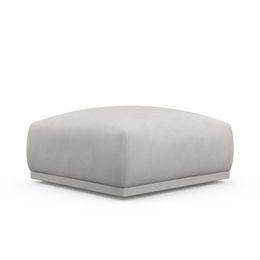 Hocker Trendmanufaktur "Braga, mit hochwertigem Kaltschaum, quadratisch, in Cord erh&auml;ltlich", silber, B:85cm H:42cm T:85cm, 92% Polyester, (% Nylon, Hocker, Hocker, moderner Polsterhocker, 85/42/85 cm (B/H/T)