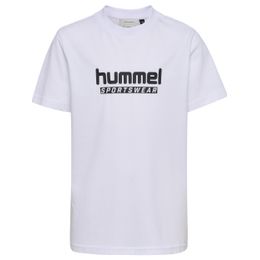 T-Shirt Hummel, Jungen, Gr. 134/140, wei&szlig;, Obermaterial: 100% Baumwolle, normal, Shirts T-Shirt