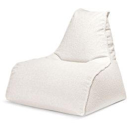 Sitzsack MAGMA HEIMTEX "Jazz WOOLLY", beige (natur), B:70cm H:70cm, Bezug: 100% Polyester, Sitzs&auml;cke, Sitzsack
