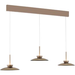 NEUHAUS PURE LED Pendelleuchte "PURE Moon", bronzefarben, 3, H: 80cm, 1 Stk., Leuchten, Comfort Lift, dimmf&auml;hig &uuml;ber separaten Tronicdimmer, LED Pendelleuchte