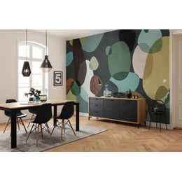 Fototapete Komar "Komar Vlies Fototapete - Form Symbiotic - Gr&ouml;&szlig;e 400 x 250 cm", lila (modern), H:1,4m L:2,5m, Vlies, Tapeten