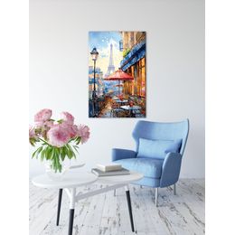 Leinwandbild B&Ouml;NNINGHOFF, rot (farbe bild(er): rot, blau), B:90cm H:60cm T:1,8cm, Canvas, MDF, Bilder, Leinwandbild