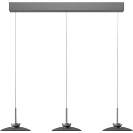 NEUHAUS PURE LED Pendelleuchte "PURE Moon", 3, H: 80cm, 1 Stk.platinfarben, Leuchten, Comfort Lift, dimmf&auml;hig &uuml;ber separaten Tronicdimmer