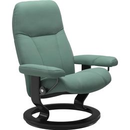 Relaxsessel stressless "Consul", gr&uuml;n (aqua gr&uuml;n paloma), B:85cm H:100cm T:77cm, Leder BATICK: BATICK ist ein leicht korrigiertes, durchgef&auml;rbtes und genarbtes M&ouml;belleder, bei dem die meisten Unebenheiten und Spuren in der Regel entfernt wurden.;Leder PALOMA: PALOMA ist ein durchgef&auml;rbtes Semianilin-M&ouml;belleder mit nat&uuml;rlicher Narbung.;ROHLEDER Stoff Q2 FARON: Ein fester zuverl&auml;ssiger Boucl&eacute; mit ei