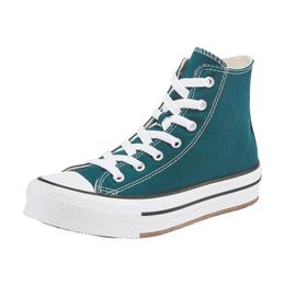 Sneaker Converse "CHUCK TAYLOR ALL STAR EVA LIFT", Damen, Gr. 34, schwarzly jaded, wei&szlig;, natural ivory, Textil, Schuhe Sneaker