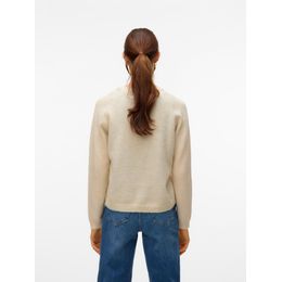 V&eacute;ro Moda Vero Moda Pullover 'BAM' Damen Gr&ouml;&szlig;e XS beige / rot