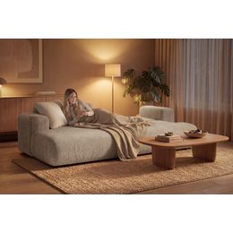 Ecksofa OTTO HOME "VEEVIA L-Form, Schlafsofa, Verl&auml;ssliche Qualit&auml;t, Breite 256cm", beige, B:256cm H:76cm T:161cm, 100% Polyester, Sofas, Ecksofa, mit Bettkasten, belastbar bis 480kg, inklusive R&uuml;cken- und Zierkissen