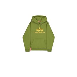 Hoodie Alpha Industries "Basic Hoodie BL", Herren, Gr. M, gr&uuml;n (moss gr&uuml;n), Obermaterial: 80% Baumwolle, 20% Polyester, regular fit, Sweatshirts Hoodie