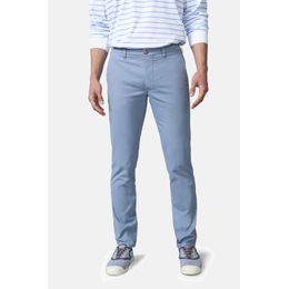 Chinos MEYER "M5 Move 1-6025", Herren, Gr. 32, L&auml;nge 34, blau, 97% Baumwolle, 3% Elasthan, unifarben, regular fit lang, Hosen, mit flexiblen Stretchbund