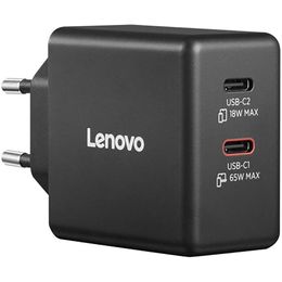 Lenovo Netzteil "65W GaN Charger", schwarz, B:3cm H:5cm T:5cm, Netzteile