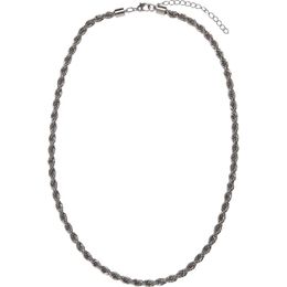 Urban Classics Herren Edelstahlkette "Urban Classics Unisex Charon Intertwine Necklace", onesize, Eisensilber, Eisen, Halsketten