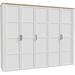 Kleiderschrank FORTE, B:265,6cm H:214cm T:59,6cmriviera eiche, sibiu l&auml;rche hell, Schlafzimmer, Schr&auml;nke, "Bohol", H&ouml;he 214 cm, 5t&uuml;rig, SoftClose