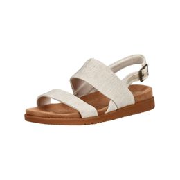 Toms Shoes Riemchensandale TOMS "TOMS Sandalen Textil", Damen, Gr. 37, natural, Textil, Schuhe Riemchensandale