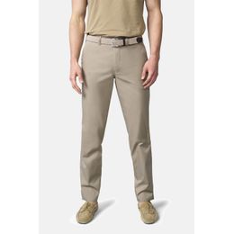 Chinos MEYER "M5 Chino 1-6010", Herren, Gr. 32, L&auml;nge 34, beige, 67% Baumwolle, 30% Polyamid, 3% Elasthan, unifarben, regular fit lang, Hosen, mit buntgewebtem Innenfutter