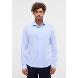 Langarmhemd Eterna "SLIM FIT", Herren, Gr. 38, Normalgr&ouml;&szlig;en, blau (hellblau), 58% Baumwolle, 42% Polyester, schmal, Manschette, Hemden, NON IRON (b&uuml;gelfrei)