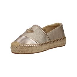 Espadrille Replay "Replay Halbschuhe Lederimitat", Damen, Gr. 39, platin, Lederimitat, Schuhe Espadrille