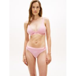 Longline-BH, Damen, Gr. XL (42/44), N-Gr, rosa (bon. pink), Web, Obermaterial: 91% Modal, 9% Elasthan, Tommy Hilfiger Underwear, unifarben, k&ouml;rpernah, BHs, K&ouml;rpernahe Passform mit elastischem Bund