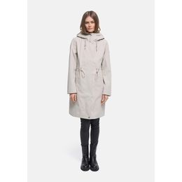 Outdoorjacke Marikoo "Zilandaa", Damen, Gr. XXL, bone, Obermaterial: 100% Polyester. Futter: 100% Polyester. Wattierung: 100% Polyester. &Auml;rmelfutter: 100% Polyester, Jacken Outdoorjacke, Moderner Outdoorparka mit Kapuze und Kordelzug