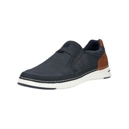 Slipper Tom Tailor "Tom Tailor Slipper Lederimitat", Herren, Gr. 44, navy, Lederimitat, Schuhe Slipper